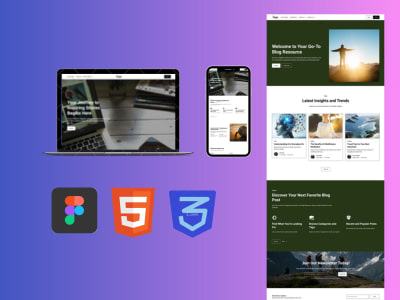 Modern, Responsive Blog Website Design for All Needs | Upwork