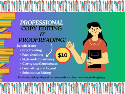 High-quality profesional copy editing and proofreading services. | Upwork