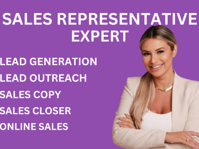 A sales representative sales closer online sales and salesperson | Upwork
