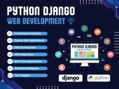 Customize Python Django Flask Web application incl. development and ...