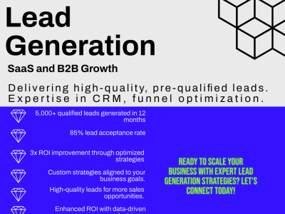 50+ Qualified B2B Leads for SaaS | Boost Sales & Drive Growth | Upwork
