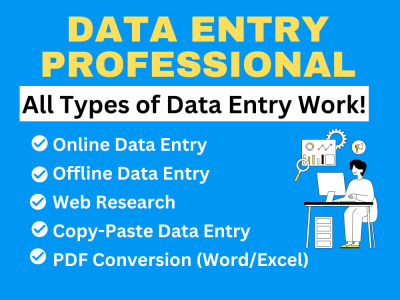 All Data Entry Services | Copy Paste, Typing, PDF to Word/Excel ...