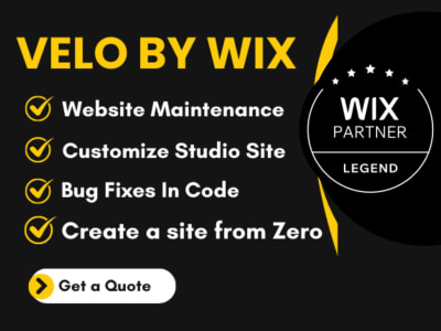 Custom wix features using wix velo, code, design | Upwork