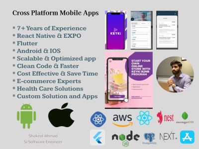 Mobile App Using React Native Or Flutter for ANDRIOD and IOS | Upwork