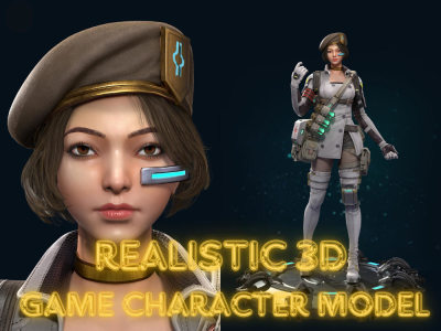A realistic 3d game character model , 3d meta human,environment ,animation | Upwork