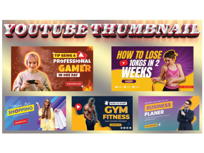 Amazing youtube thumbnail designs for you | Upwork