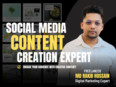 Social Media Content Creation/ Social Media Manager/ Content Creator ...