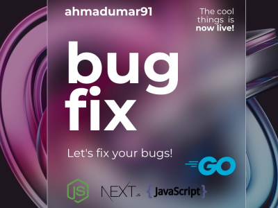 Bug Fixing your NodeJs, NestJs, and Go (golang) Apps | Upwork