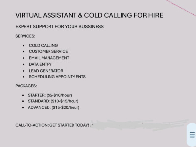 Virtual Assistant & Cold Calling Expert for Hire | Upwork