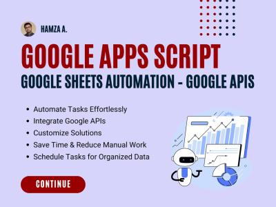 Google Apps Script for Google Sheets Automation – Google APIs | Upwork