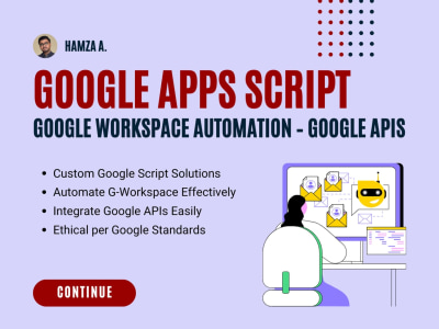 Google Apps Script for Google Workspace Automation – Google APIs | Upwork