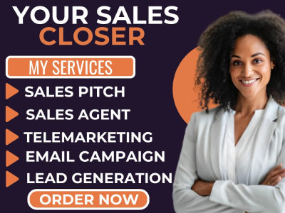 Professional sales closer sales agent sales representative, b2b lead ...
