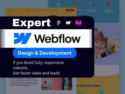 Design or develop webflow website, figma to webflow, landing page | Upwork