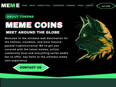 Meme coin website crypto website meme website meme coin token website pepe | Upwork