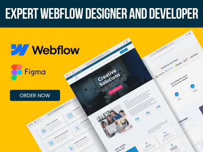 Cutom webflow website design | figma to webflow | webflow expert developer | Upwork