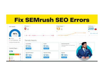 Fix semrush errors and SEO site audit issues | Upwork