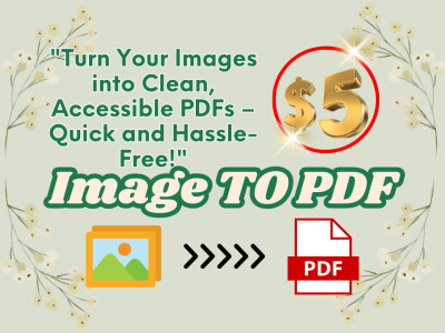 Image to PDF Conversion Services | Upwork