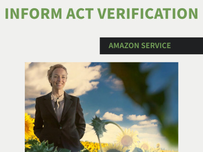 Expert Assistance for Resolving INFORM Act Verification Issues on Amazon | Upwork