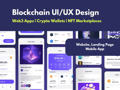 Blockchain UI/UX Design | Web3 Apps | Crypto Wallets | NFT Marketplace UI | Upwork