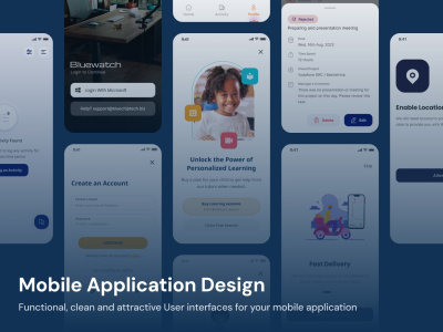User interface designs for your mobile app project | Upwork