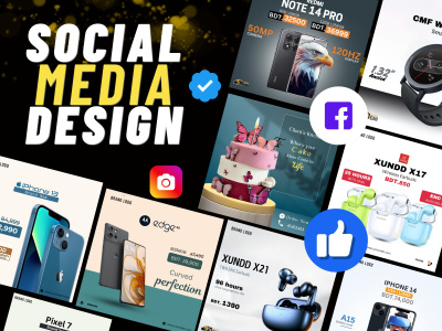 Social Media Design, Facebook, Instagram Posts Design with 24 Hours ...
