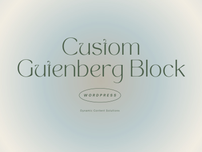 A Custom Gutenberg Block for a WordPress Site | Upwork
