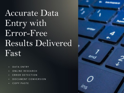 Accurate Data Entry with Error-Free Results Delivered Fast | Upwork