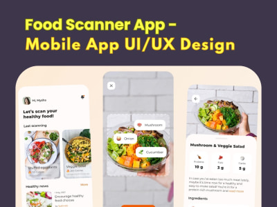 Food Scanner App UI/UX Design | Nutrition Tracking | User-Friendly ...