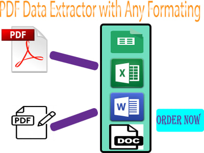 PDF Data Extractor Expert 100% accurate Typing | Upwork