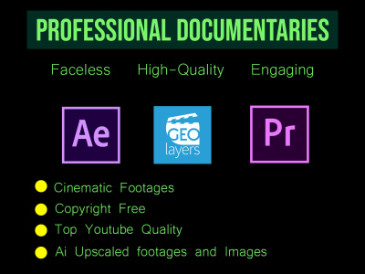Youtube Faceless Documentaries with 3d ,Geo Layer Maps and Motion graphics | Upwork
