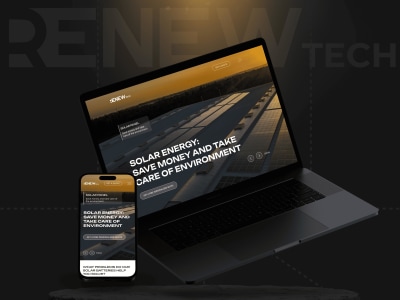 SOLAR PANEL - UX/UI DESIGN RENEW TECH WEBSITE | Upwork