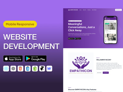 Responsive website development and website design or landing page ...