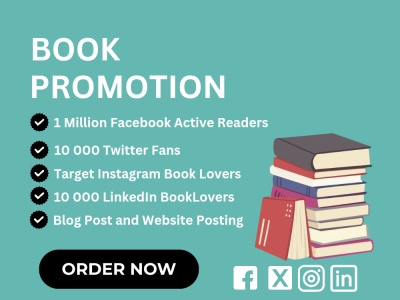 Book promotion and marketing to over 1 million readers | Upwork