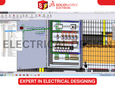 Schematics, Wiring diagram and BOM using SolidWorks Electrical | Upwork