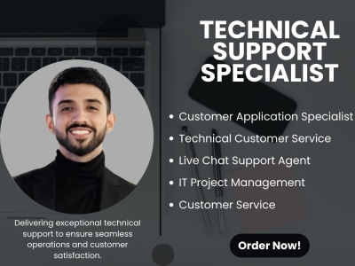 Technical Customer Service, Live Chat Support, Customer Service, etc ...