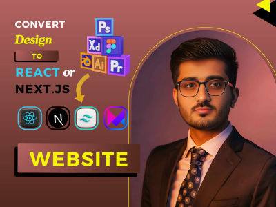 Your Figma, XD, PSD Designs Transformed into Interactive Next.js website | Upwork