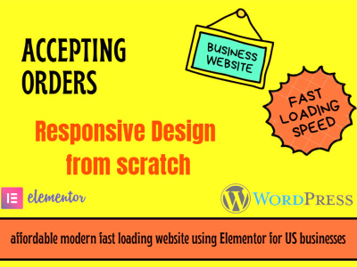 Affordable modern fast loading website using Elementor | Upwork