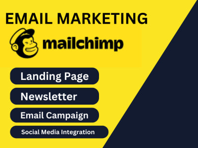 Custom mailchimp template design, mailchimp landing page and sales ...