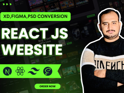 A figma conversion into react js with Tailwind css | Upwork