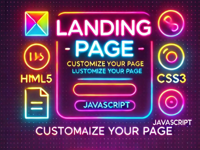 Landing Page Using Html Css Javascript bootstrap tailwind | Upwork