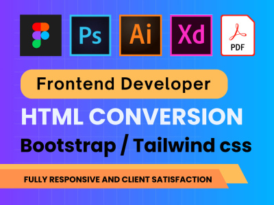 PSD, XD, and Figma to Responsive HTML | Bootstrap & Tailwind CSS Expert | Upwork