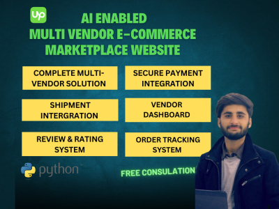 AI Enabled Multi Vendor Ecommerce Marketplace Website using Python Django | Upwork