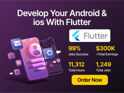 Flutter Mobile App Developer - Android iOS - Flutter Dart - Firebase | Upwork