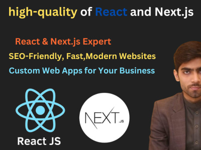 Build Custom React.js and Next.js Web Applications | Upwork