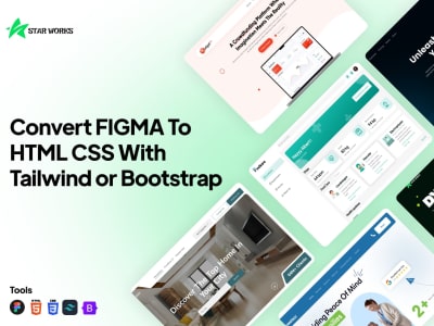 Figma to HTML with Tailwind | Figma to HTML with Bootstrap | HTML ...