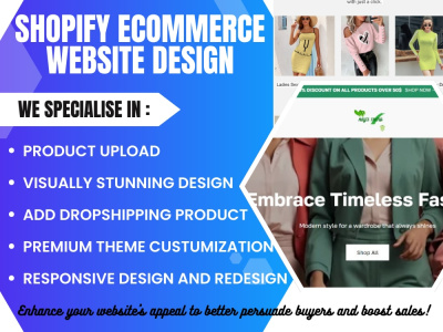 Get Shopify Dropshipping Store Design, Redesign & Product Customization ...