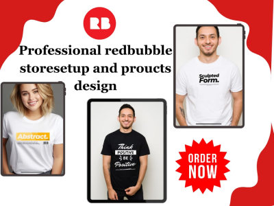 Redbubble store setup with custom digital designs for print on demand ...