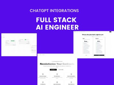 Full Stack Engineer / ChatGPT API Integration / Open AI Agent Developer | Upwork