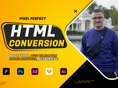 Figma/PSD/XD/Sketch converted to a responsive pixel-perfect HTML/CSS ...