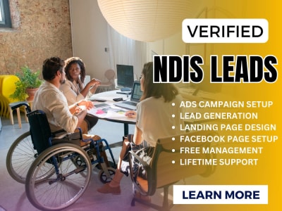 NDIS Qualified lead NDIS lead Generation NDIS Website design | Upwork